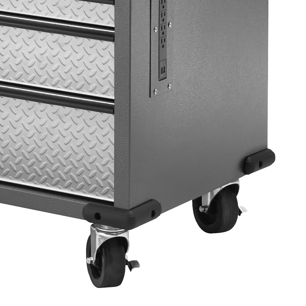 Gladiator 41" 9-Drawer Mobile Tool Workbench with Wood Top in Hammered ...