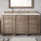 James Martin Bristol 60" Single Bathroom Vanity in Whitewashed Walnut ...