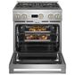 Monogram 30" Dual-Fuel Professional Range with 4 Burners in Stainless ...