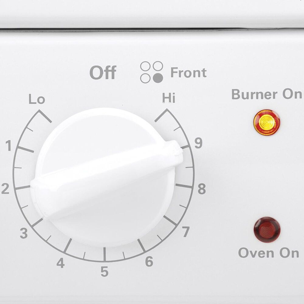 Hotpoint 24" Front-Control Electric Range in White | Nebraska Furniture ...