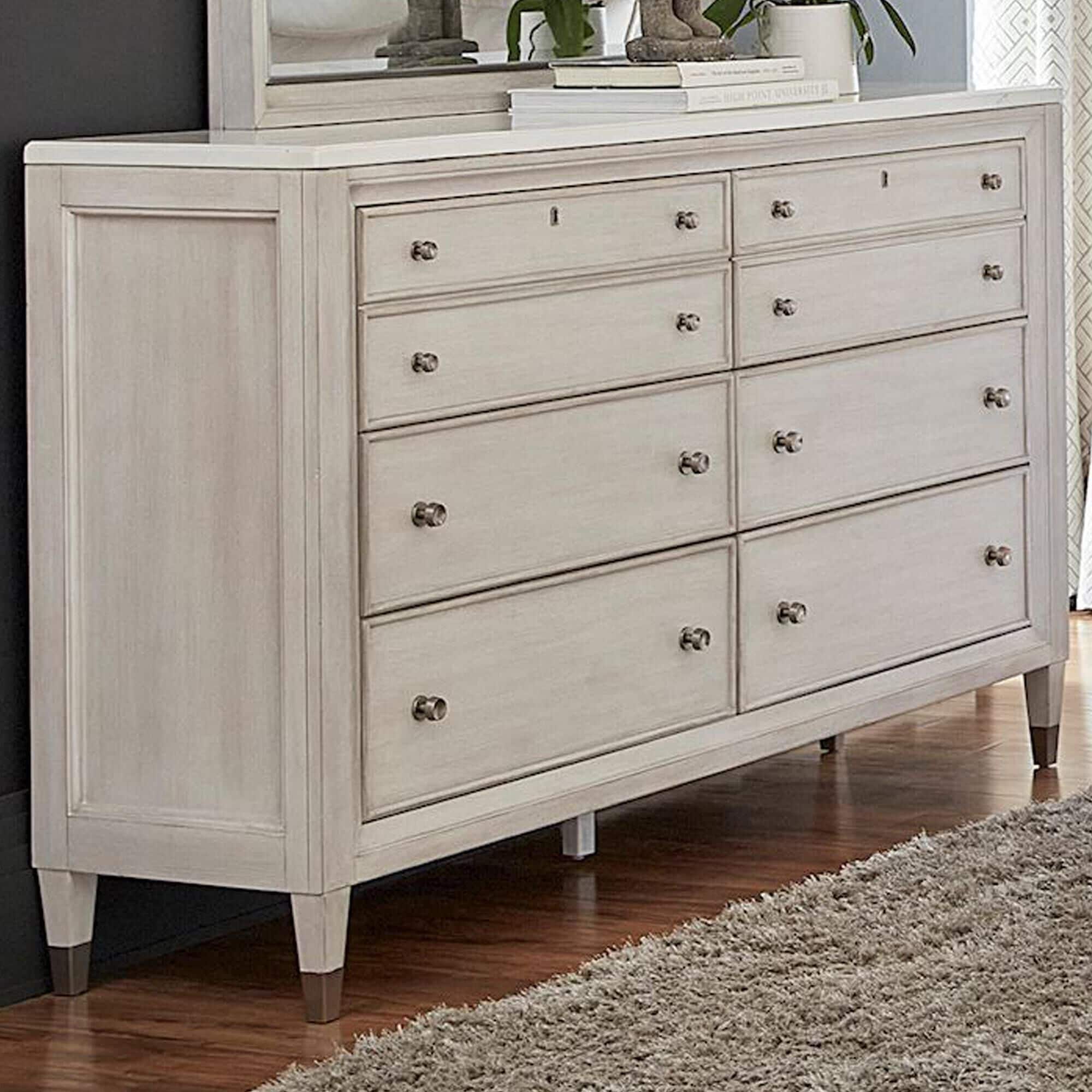 Chapel Hill Ashby Place 8 Drawer Dresser in White