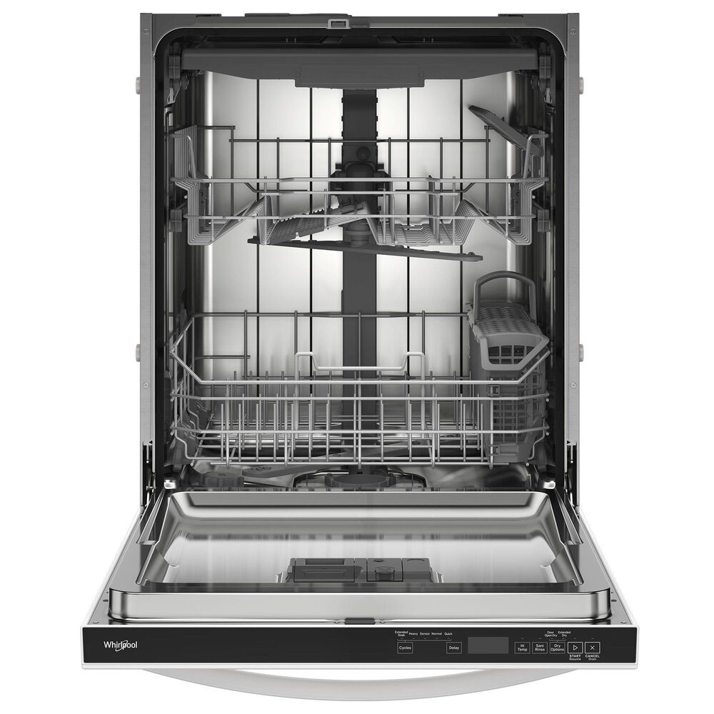 Whirlpool 24" Built In Dishwasher with 3rd Rack in White | NFM