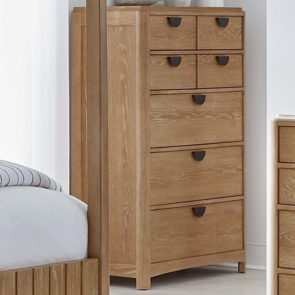 Simeon Collection Escape 5-Drawer Chest in Natural Patina and Sandstone | NFM