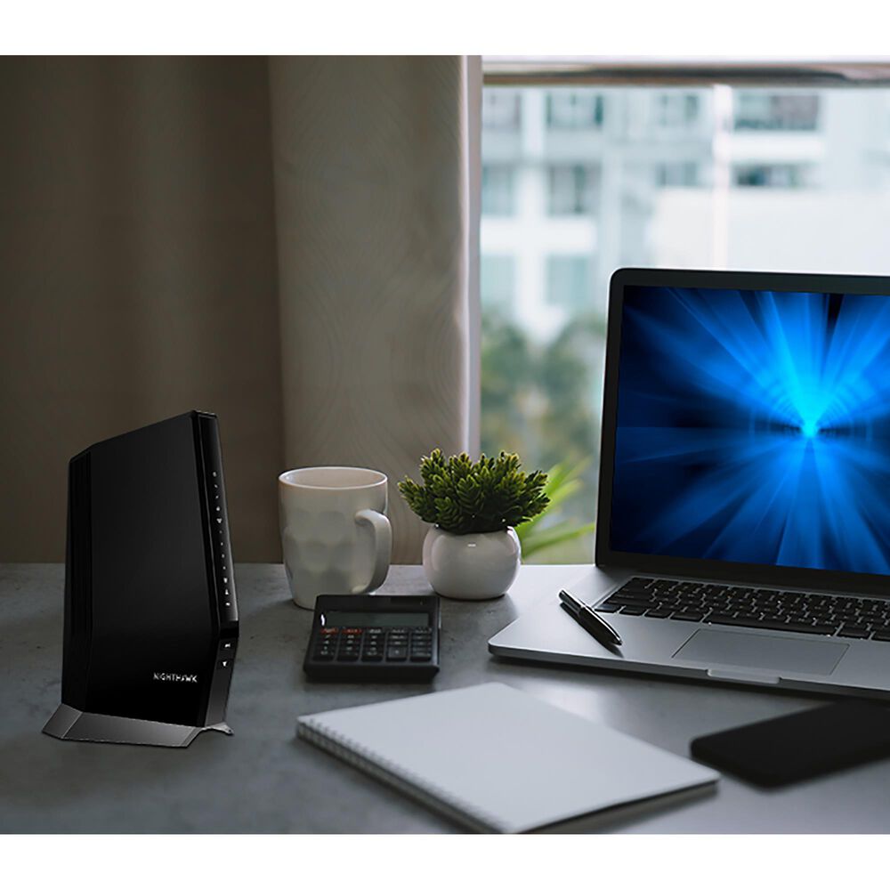 NETGEAR Nighthawk AX8 8-Stream Wi-Fi 6 Cable Modem Router in Black | NFM