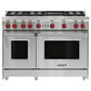 Wolf 48" Freestanding Gas Range | Nebraska Furniture Mart