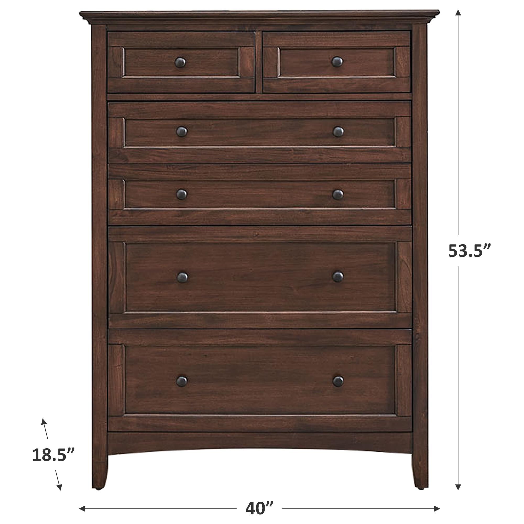 A America Westlake Chest in Brown Cherry Nebraska Furniture Mart