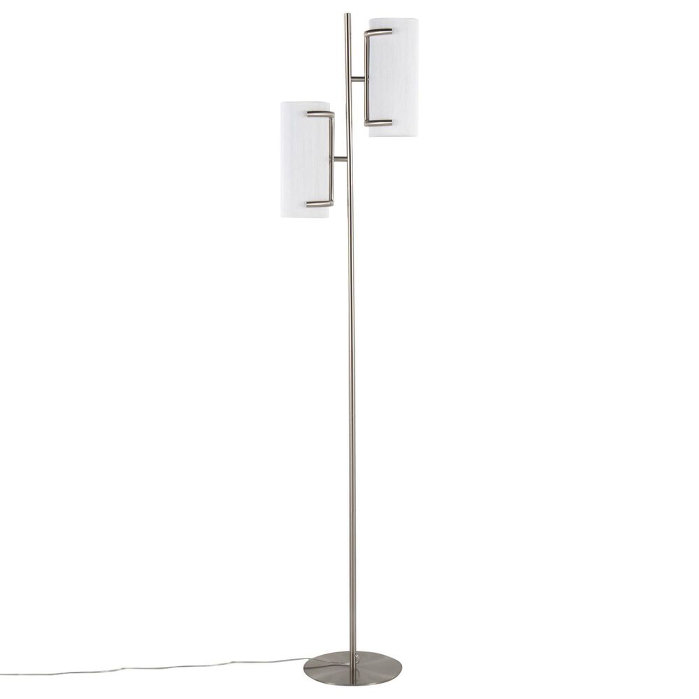 Grandview Gallery Rhonda Floor Lamp in Brushed Nickel | NFM Grandview Gallery Rhonda Floor Lamp in Brushed Nickel | NFM