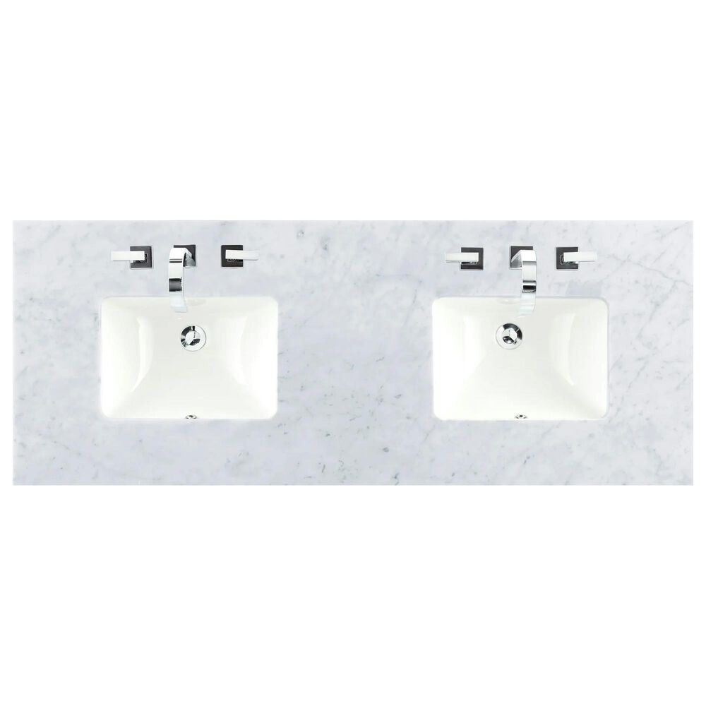 James Martin Bristol 60" Double Bathroom Vanity in Whitewashed Walnut ...