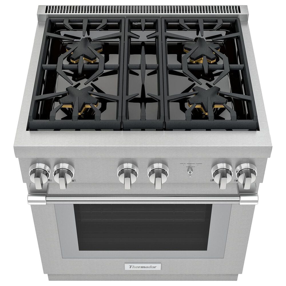 Thermador 30" Pro Harmony Standard Depth Dual Fuel Range in Stainless ...