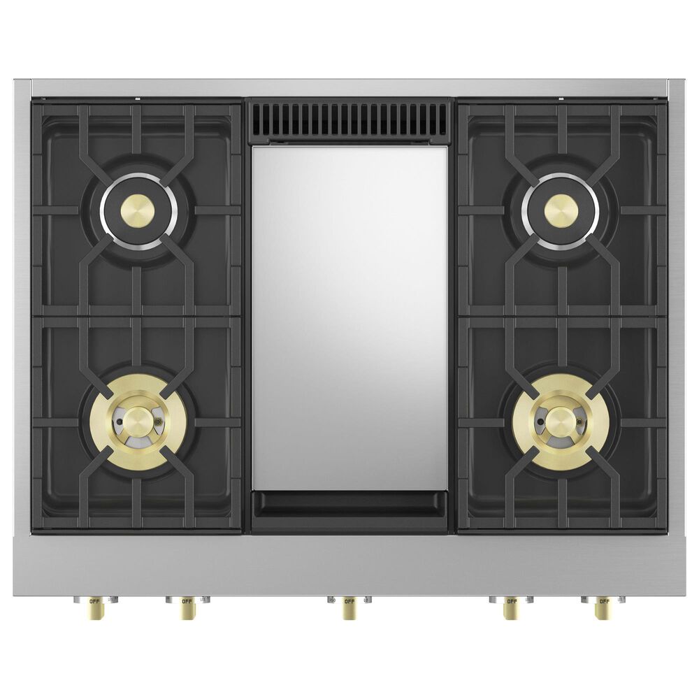 Monogram 36" Professional Gas Rangetop with 4 Burners and Griddle in ...