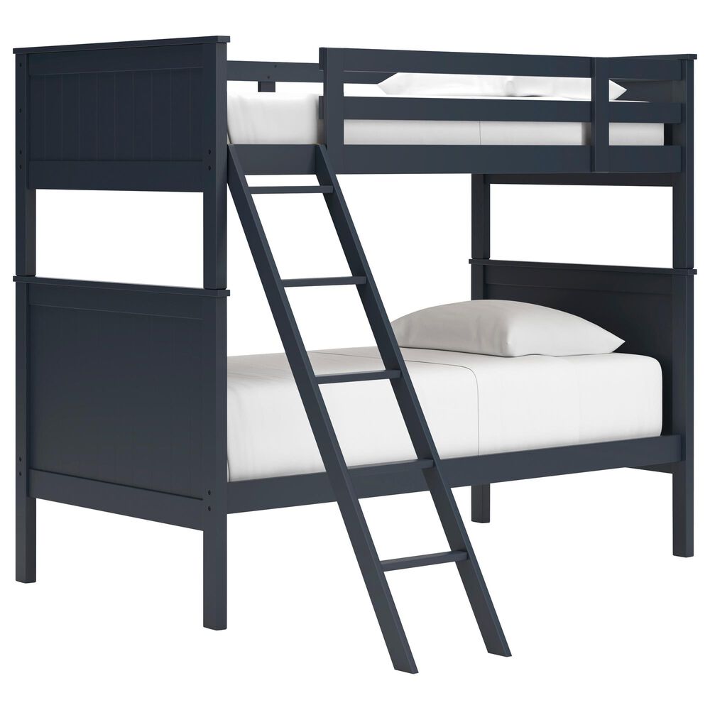 Signature Design by Ashley Nextonfort Twin over Twin Bunk Bed in Blue | NFM