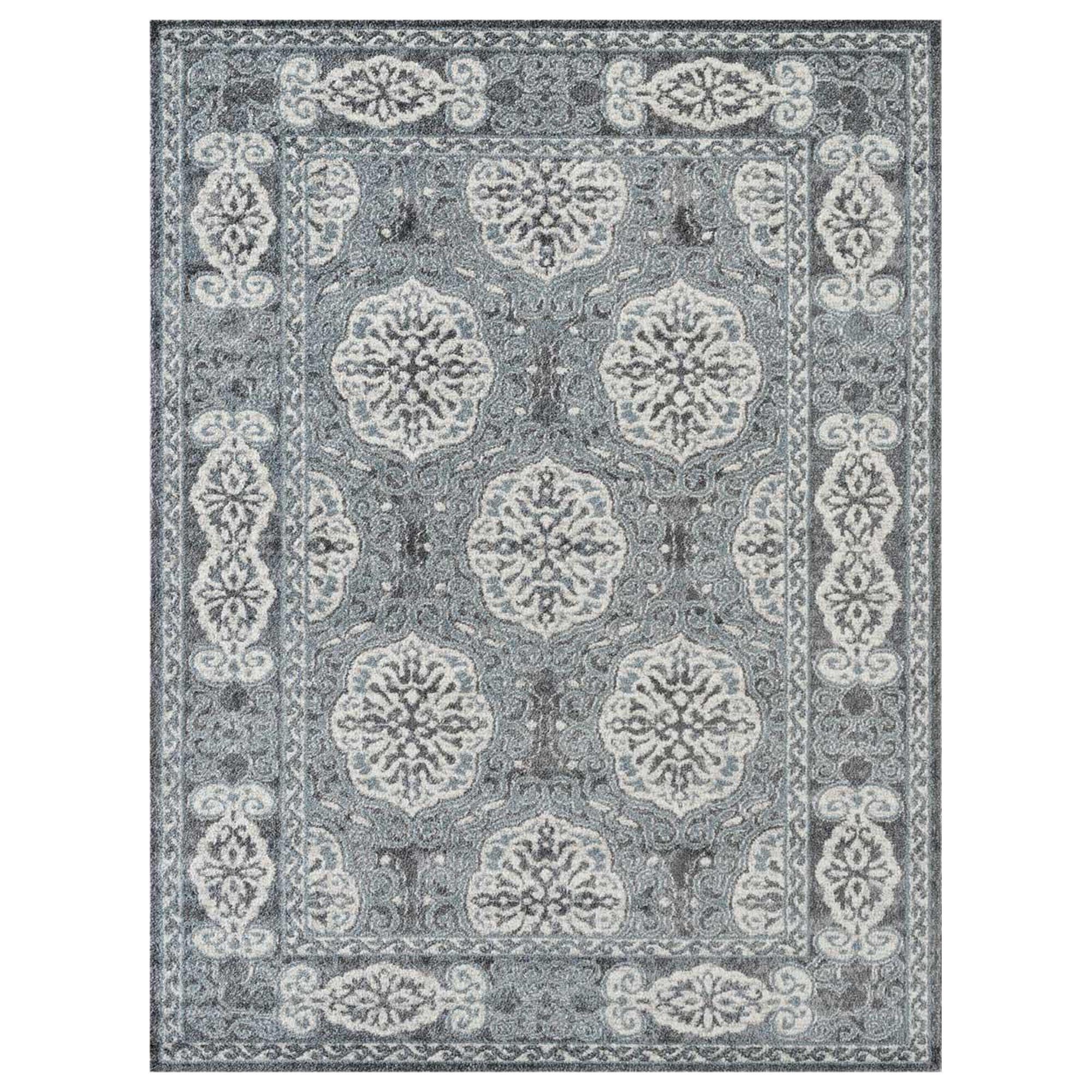 Amer Rugs Alexandria 4' x 6' Steel Blue Area Rug