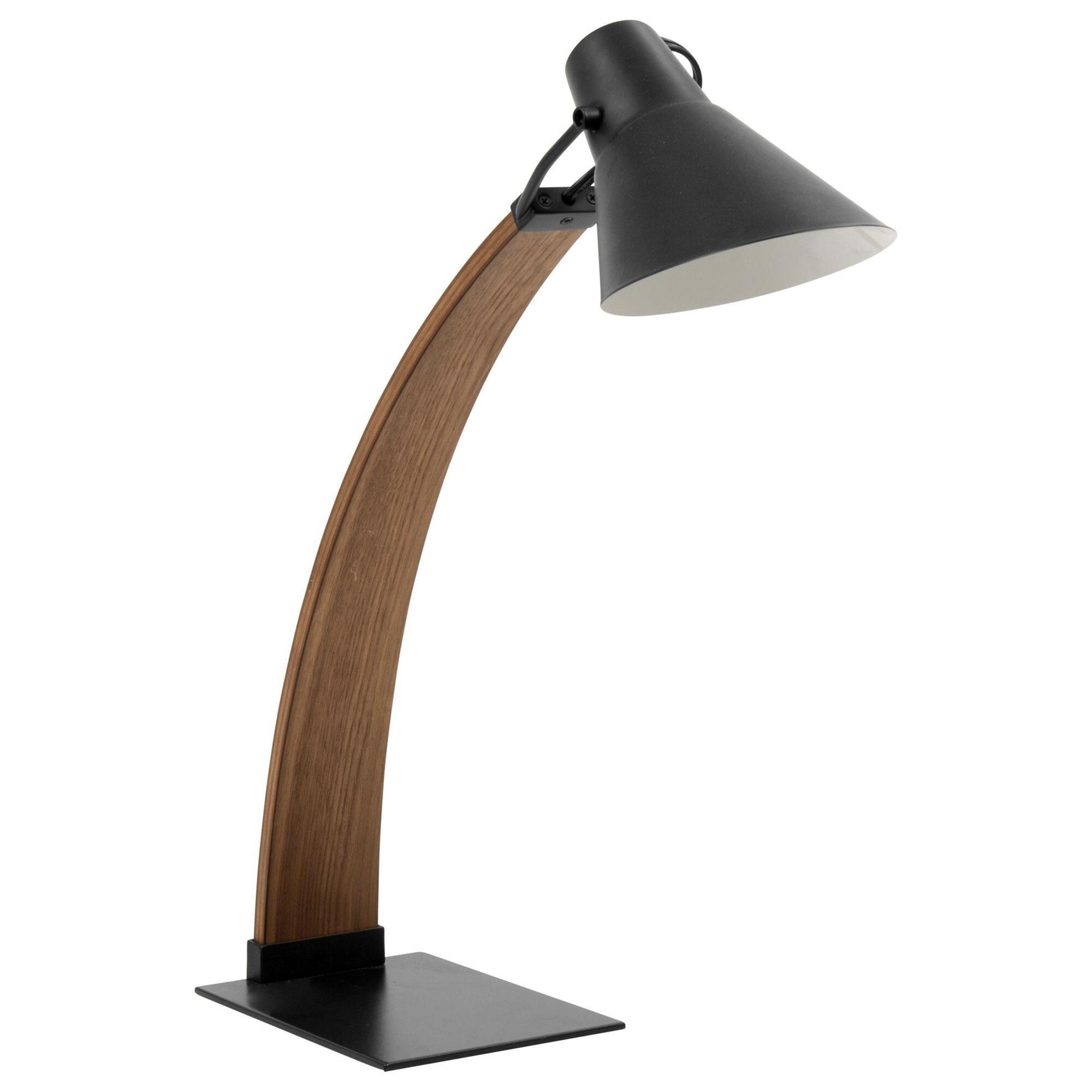 Grandview Gallery Noah Table Lamp in Walnut and Black