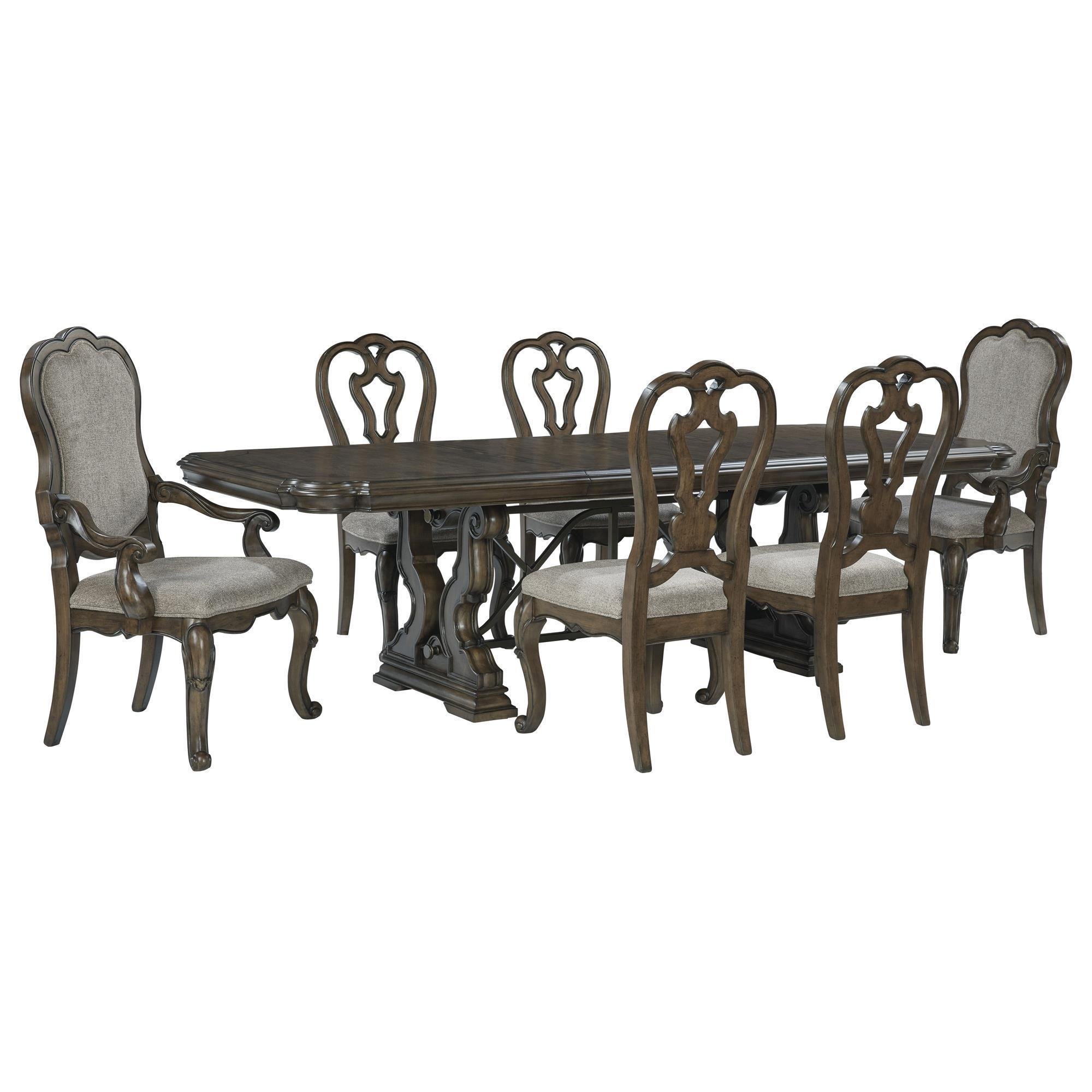 Millenium Maylee 7-Piece Dining Set in Dark Brown