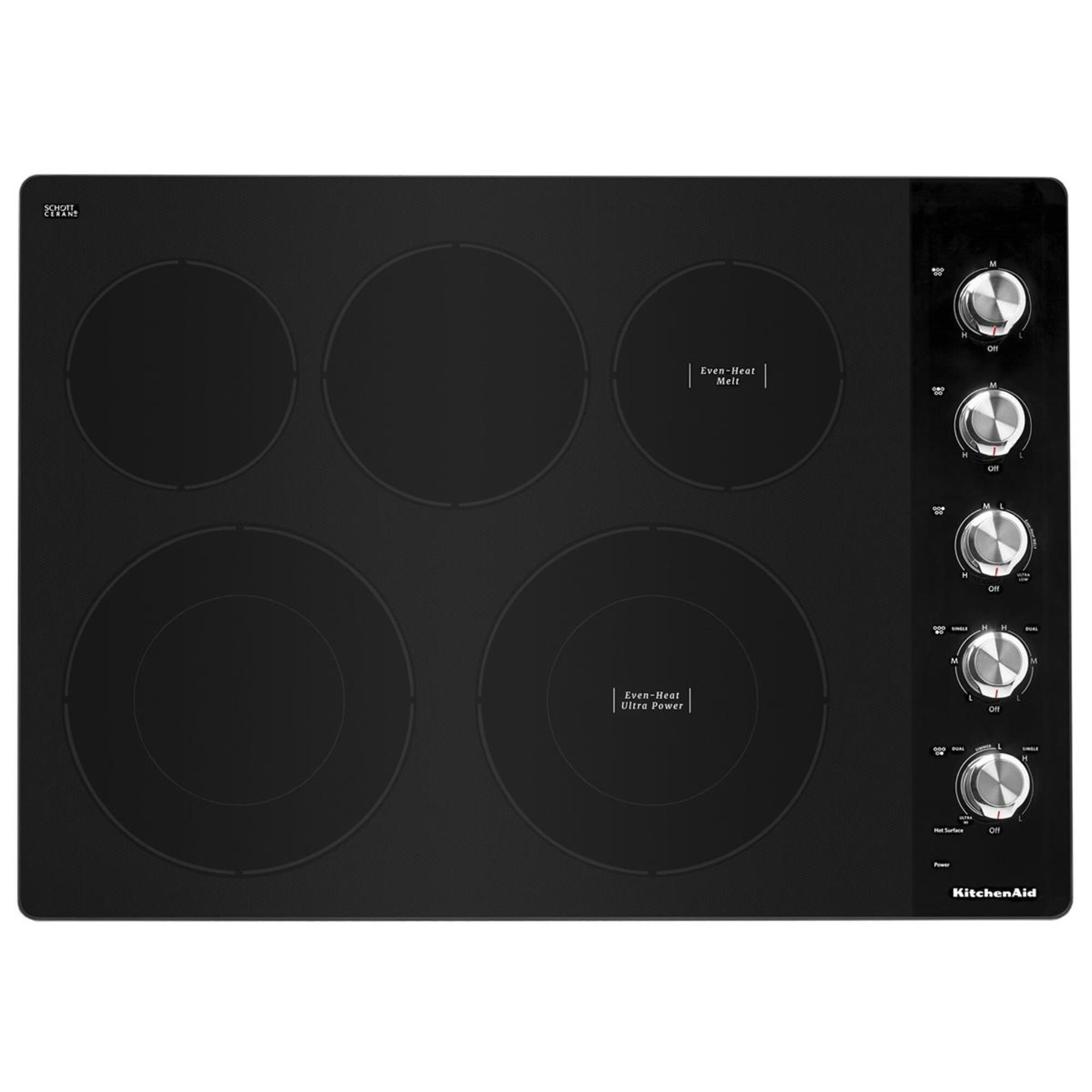 KitchenAid 30" Electric Cooktop in Stainless Steel | Nebraska Furniture ...