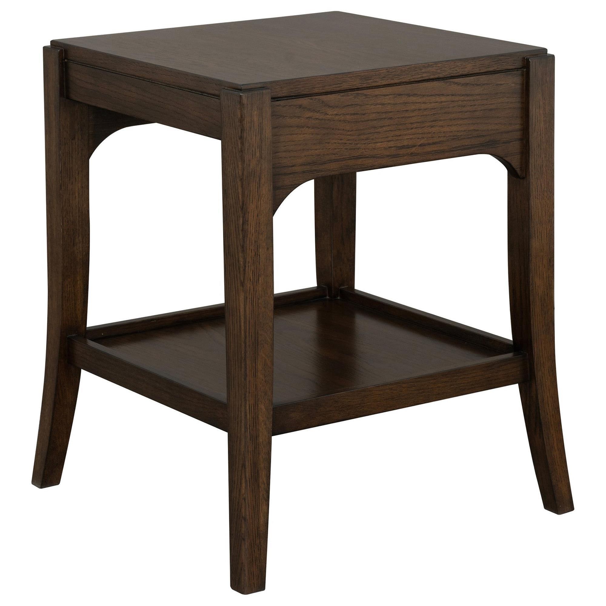 Flexsteel Sylvie Short Bunching Table in Chestnut