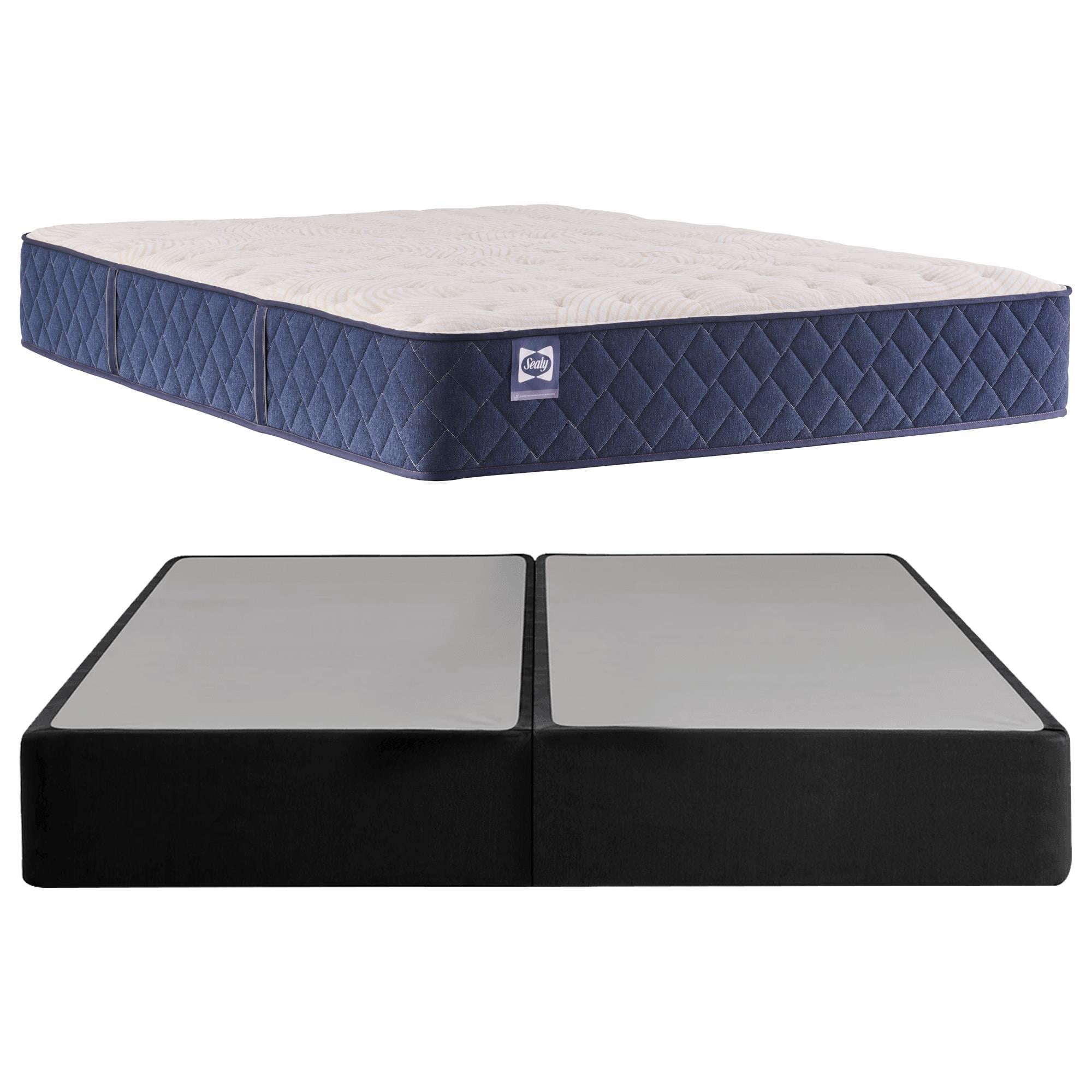 Sealy Safa Park Firm King Mattress with Low Profile Box Springs
