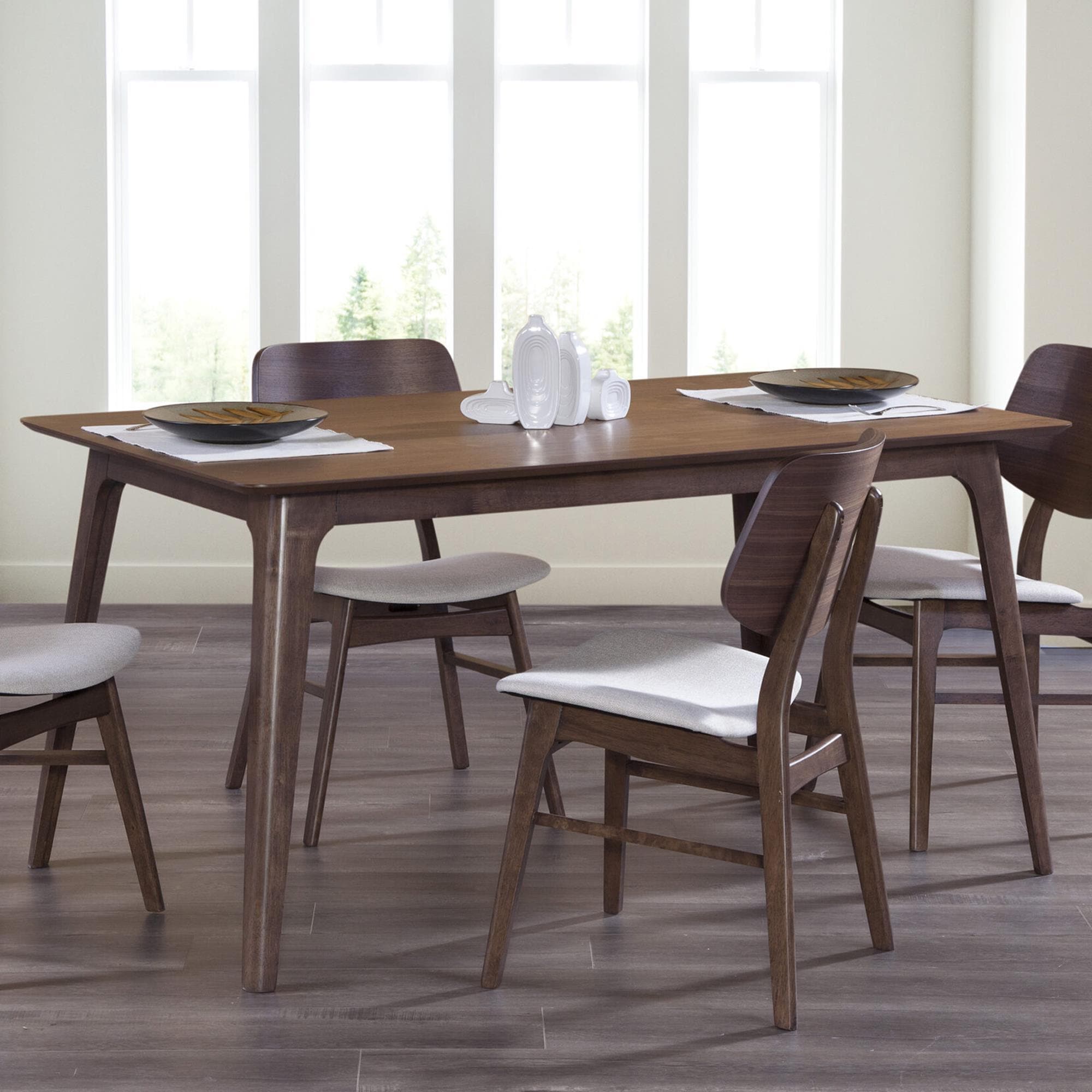 New Heritage Design Oscar Dining Table in Natural Walnut - Table Only