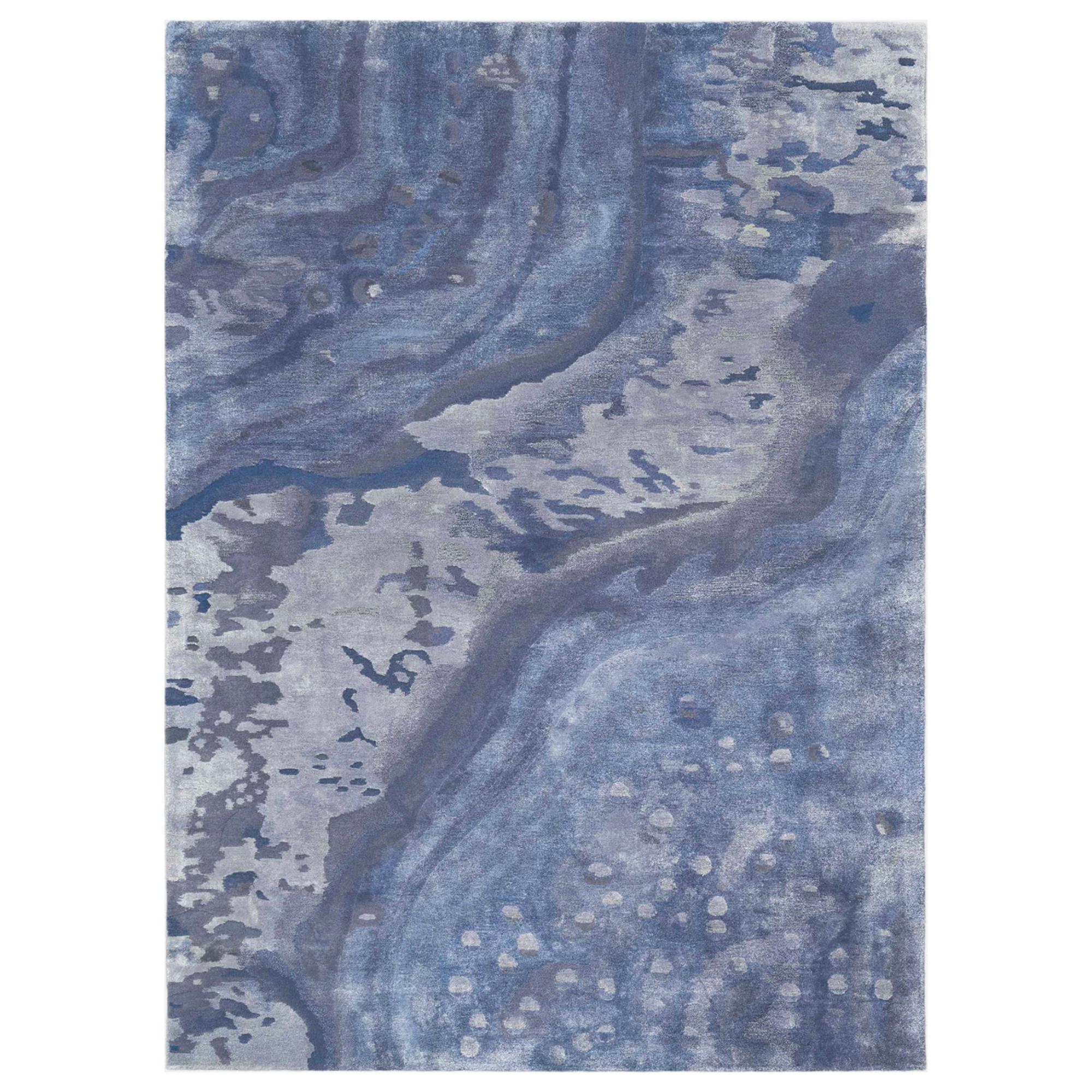 Nourison Prismatic PRS05 5'7" x 7'5" Blue Area Rug