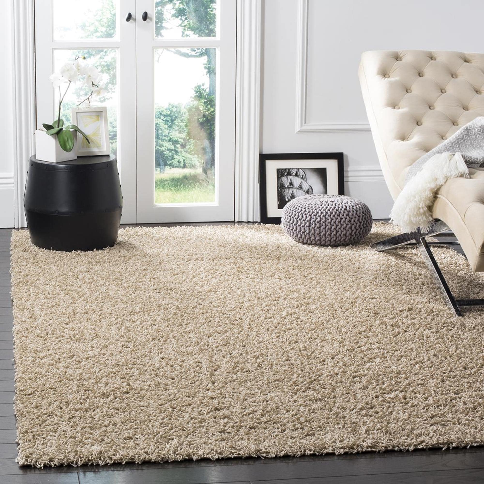 Safavieh Athens Shag SGA119G-8 8' x 10' Beige Area Rug
