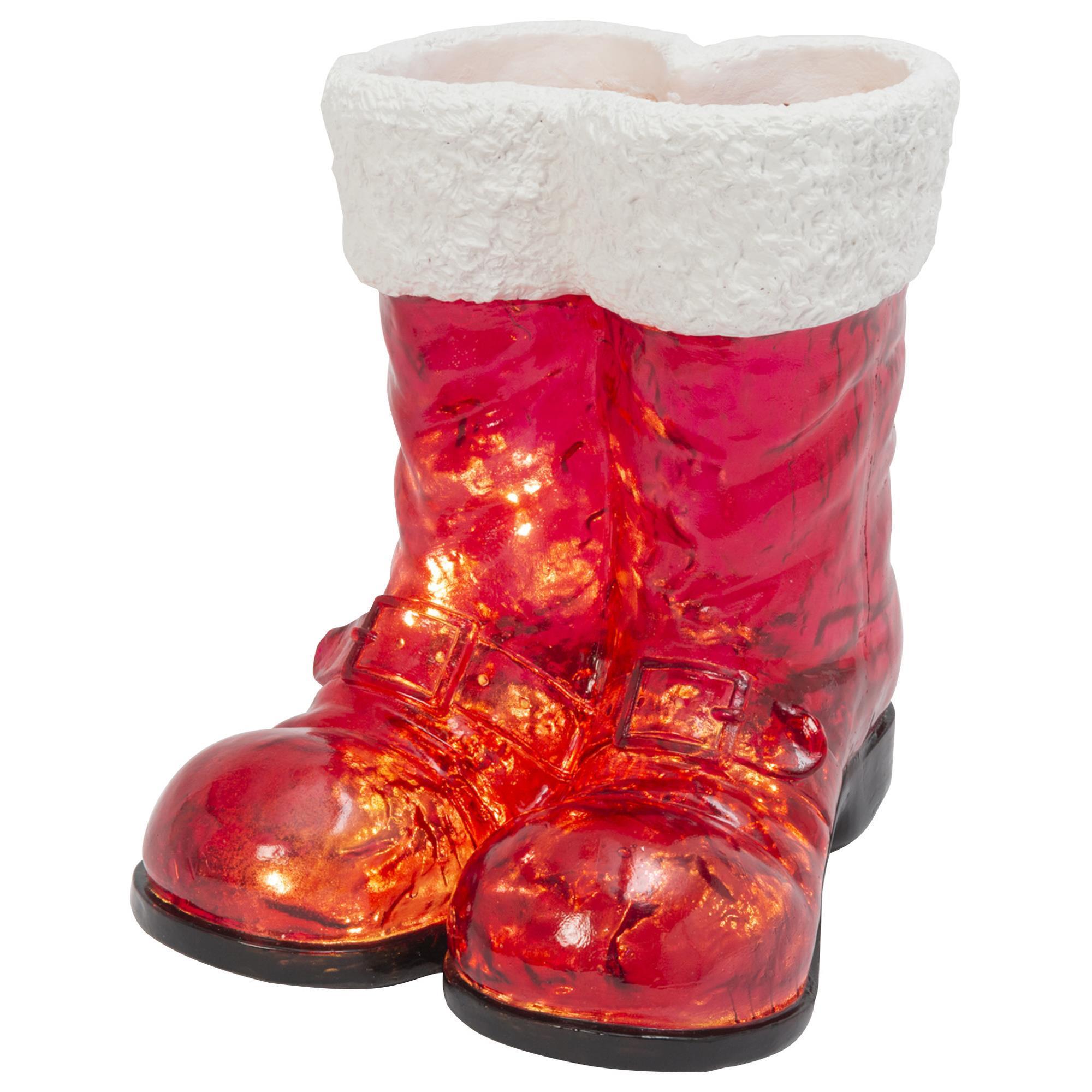 Red Santa Boots