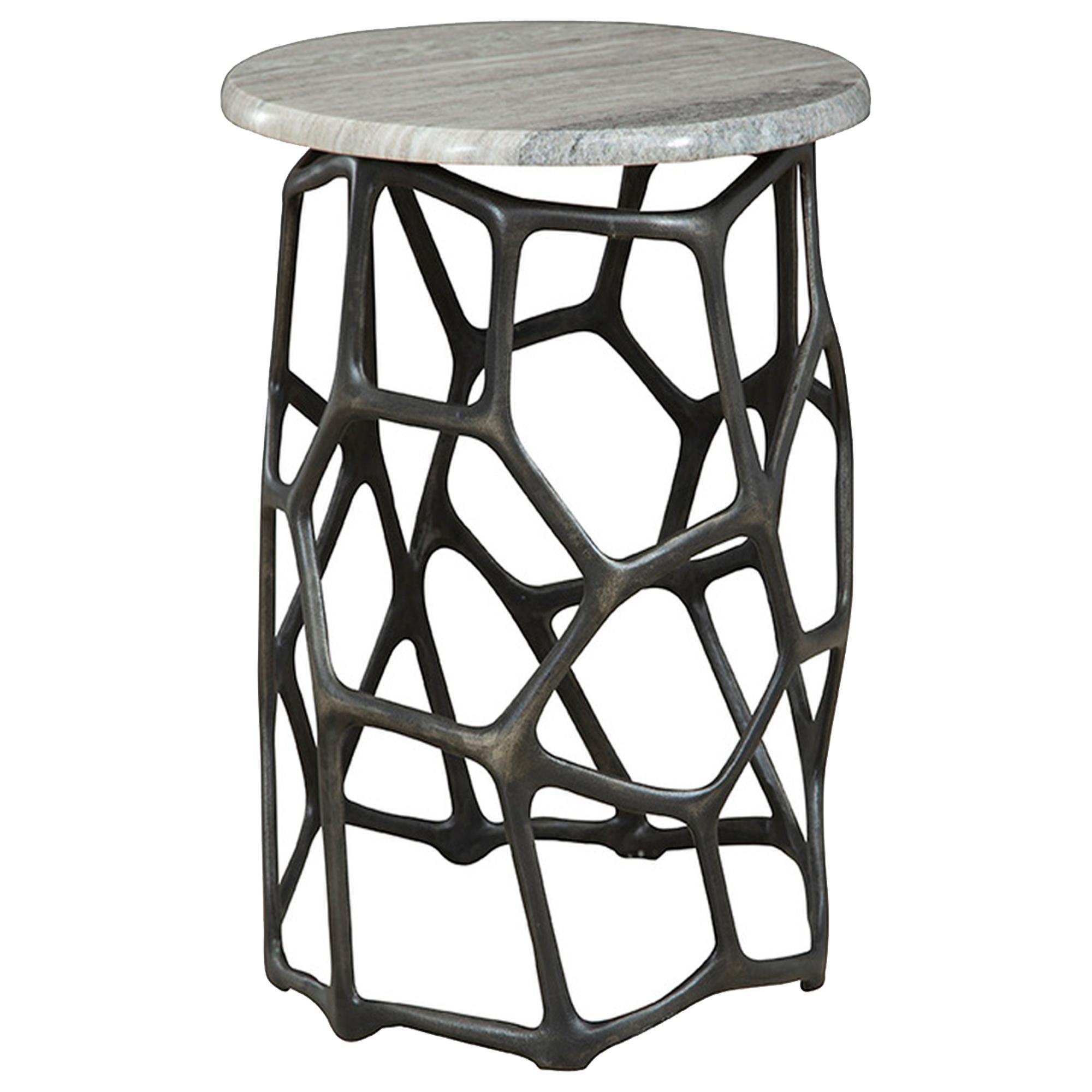 Timeless Designs Sebastian Short End Table in Grey