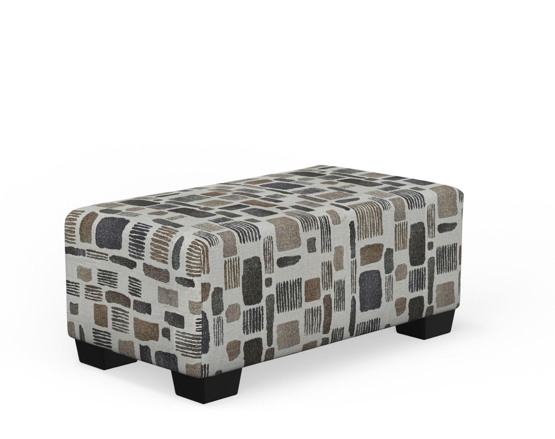 Henderson Pompei Cocktail Ottoman in Frick Porcini