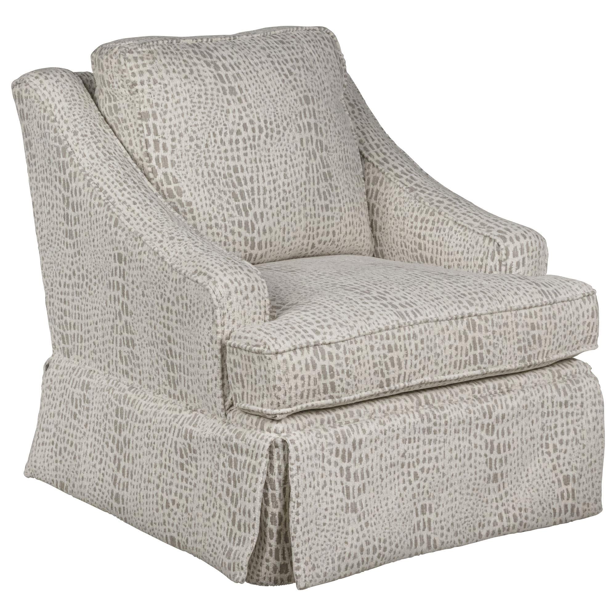 Best Home Furnishings Ayla Swivel Glider Chair in Ivory
