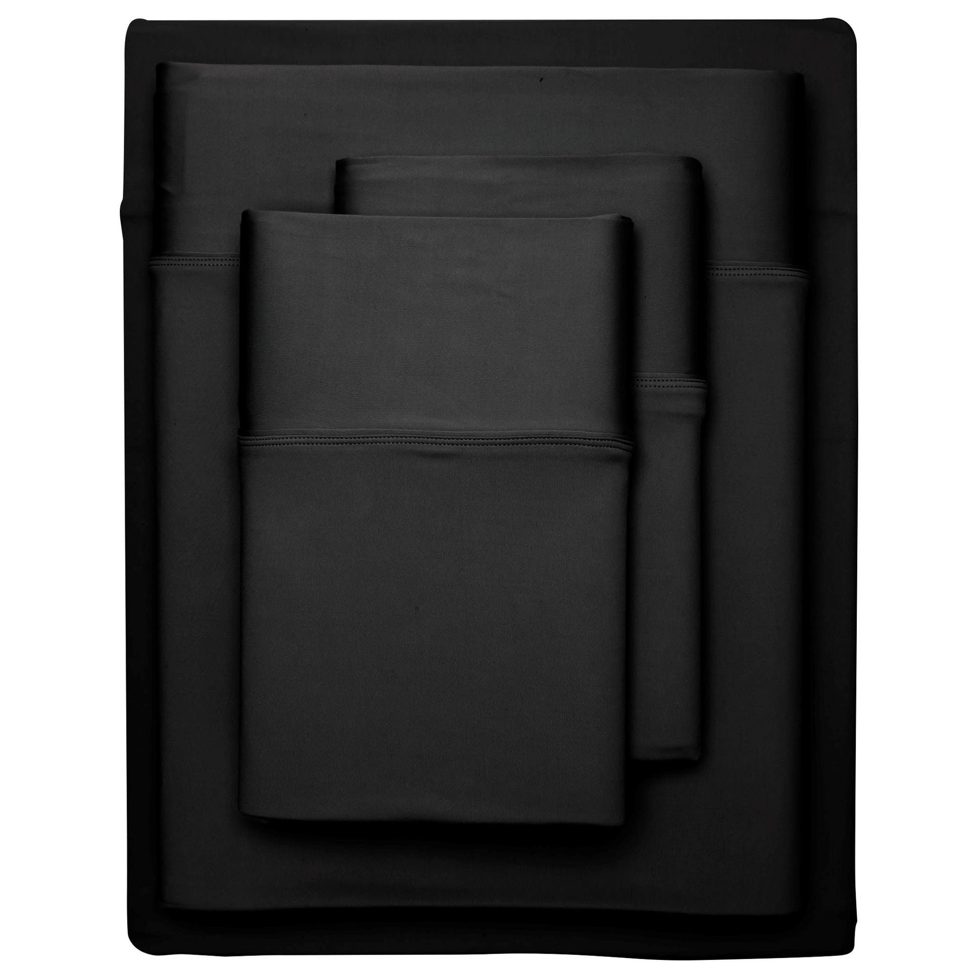 SHEEX Ven-Tech 4-Piece King Sheet Set in Black
