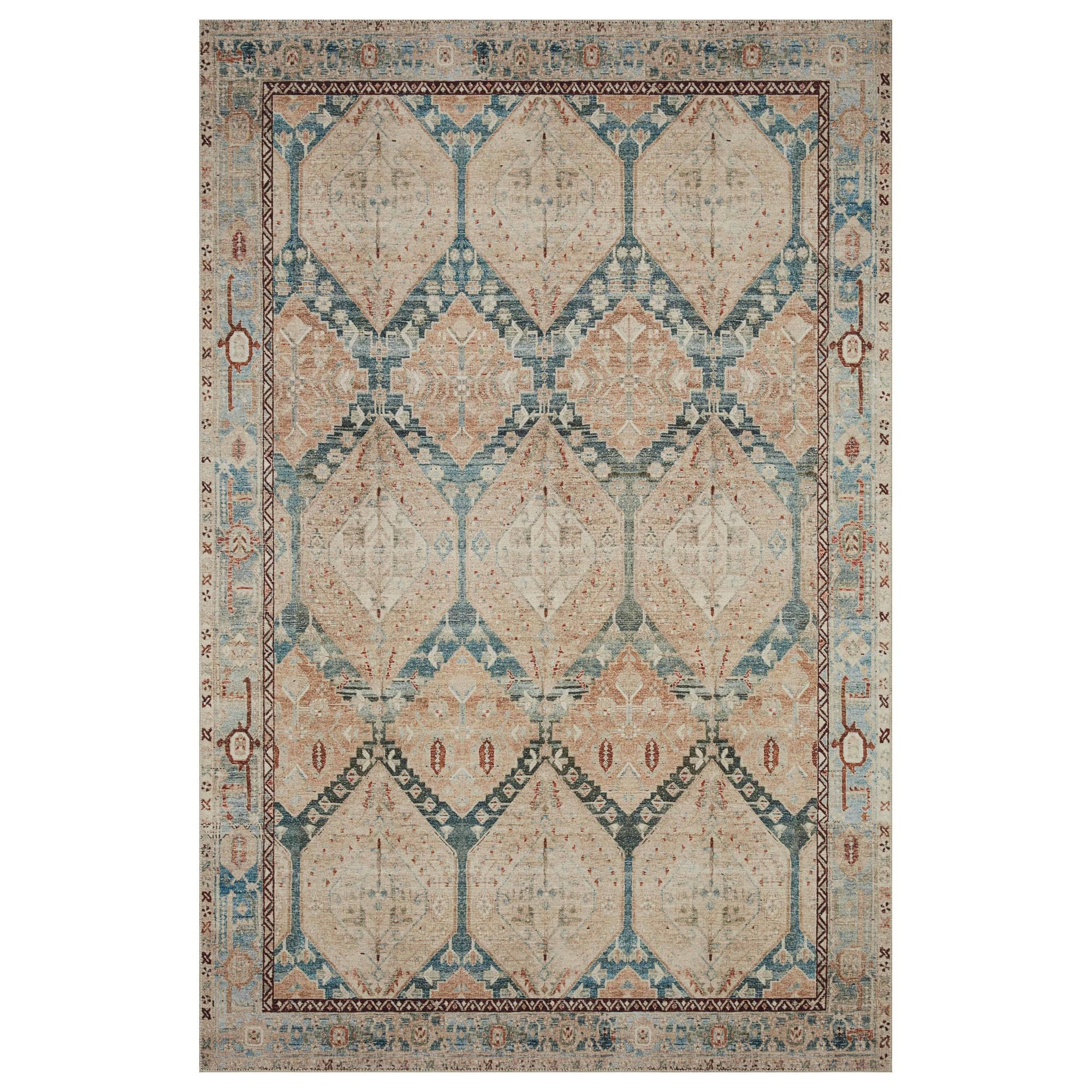 Magnolia Home Lenna LEA-05 5' x 7'6" Denim and Sand Area Rug