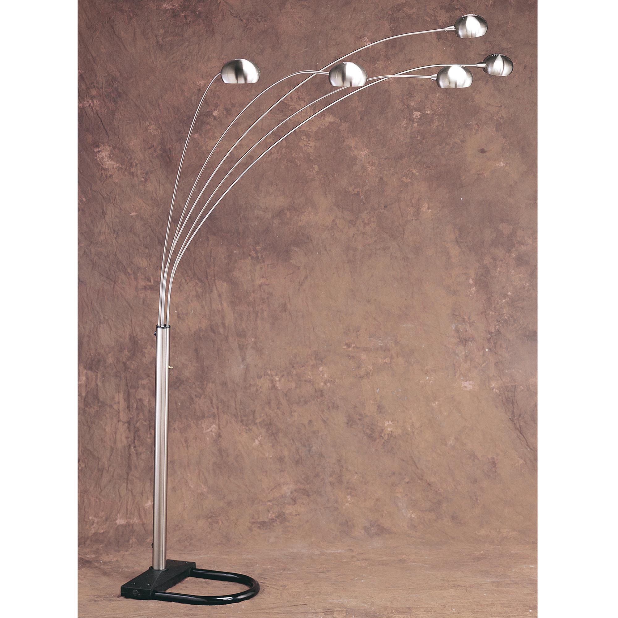 Anthony California 93" 5-Arm Arc Floor Lamp in Chrome