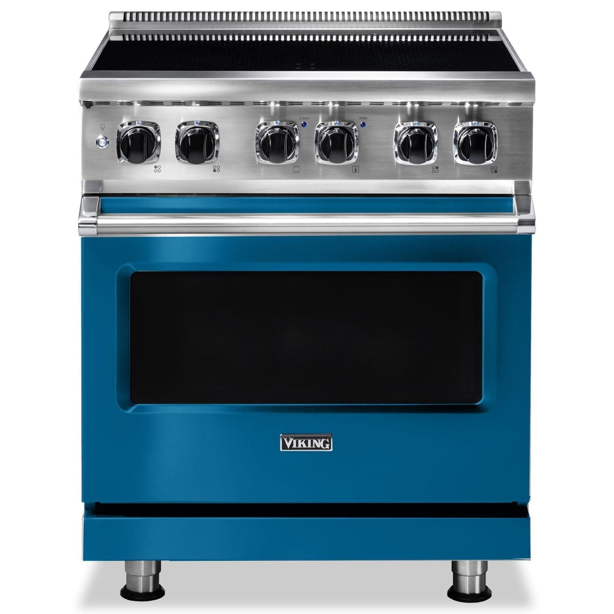 Viking Range 30" Induction Range with 4 Elements in Alluvial Blue