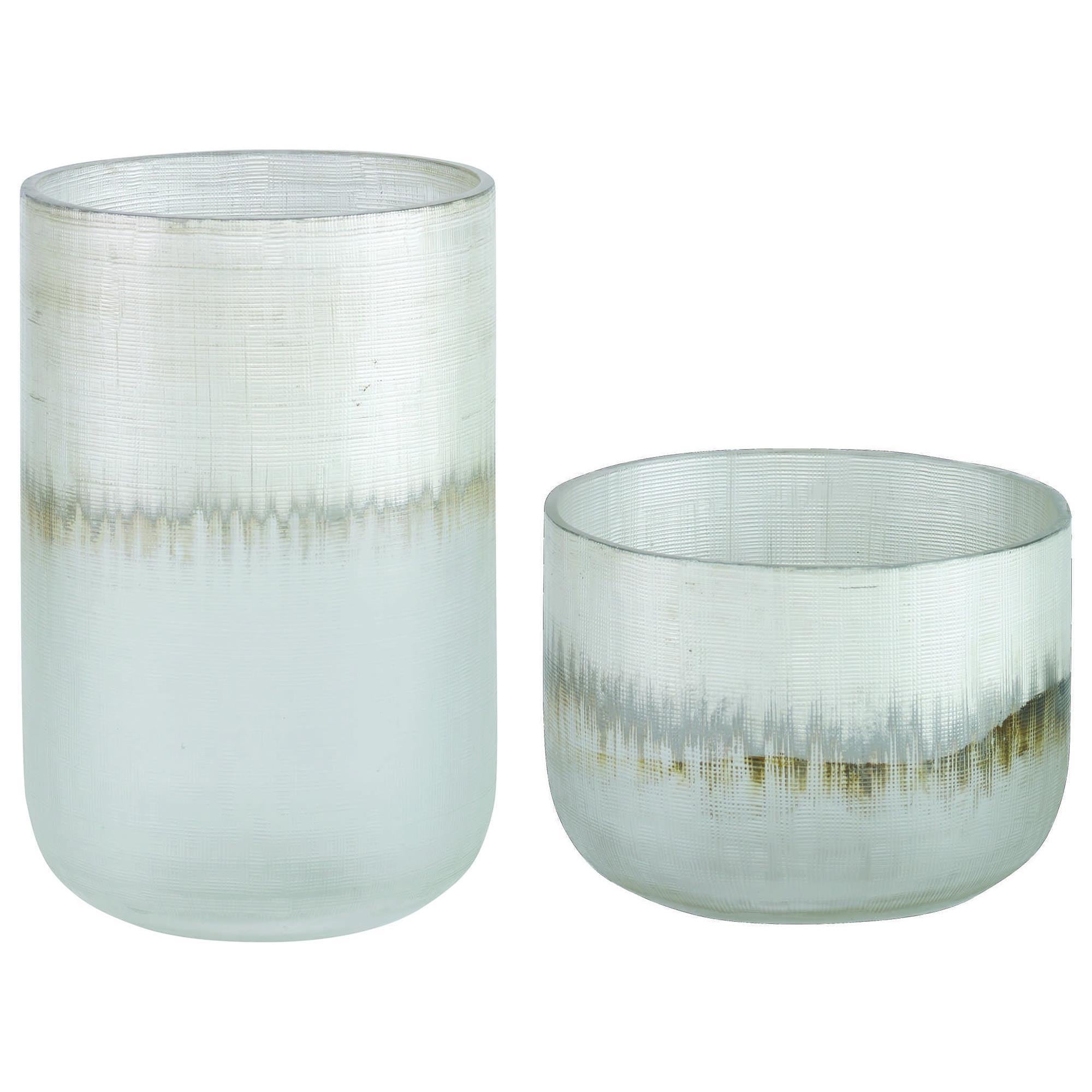 Uttermost Frost Vase in Silver (Set of 2)