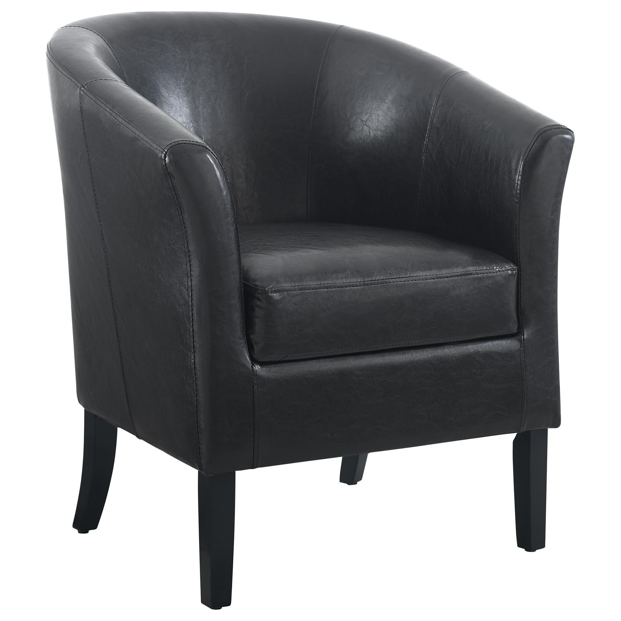 Linon Home Decor Simon Club Chair in Black
