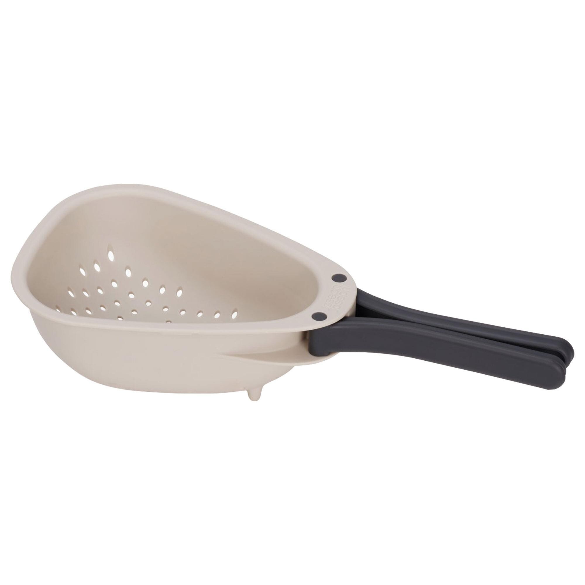 Joseph Joseph Droplet Compact Colander with Folding Handles in White