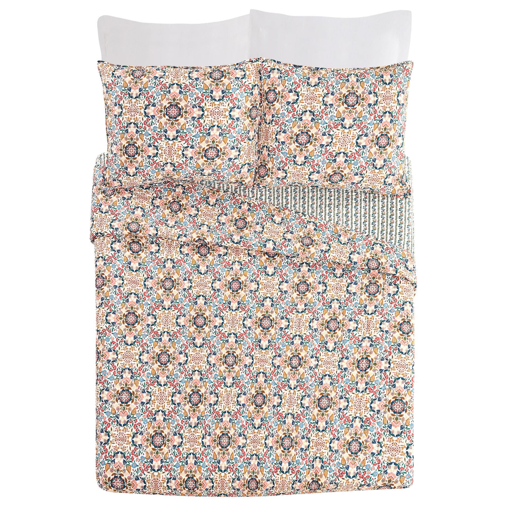 Peking Handicraft Enchanted Mandala 3-Piece King Quilt Set in ...