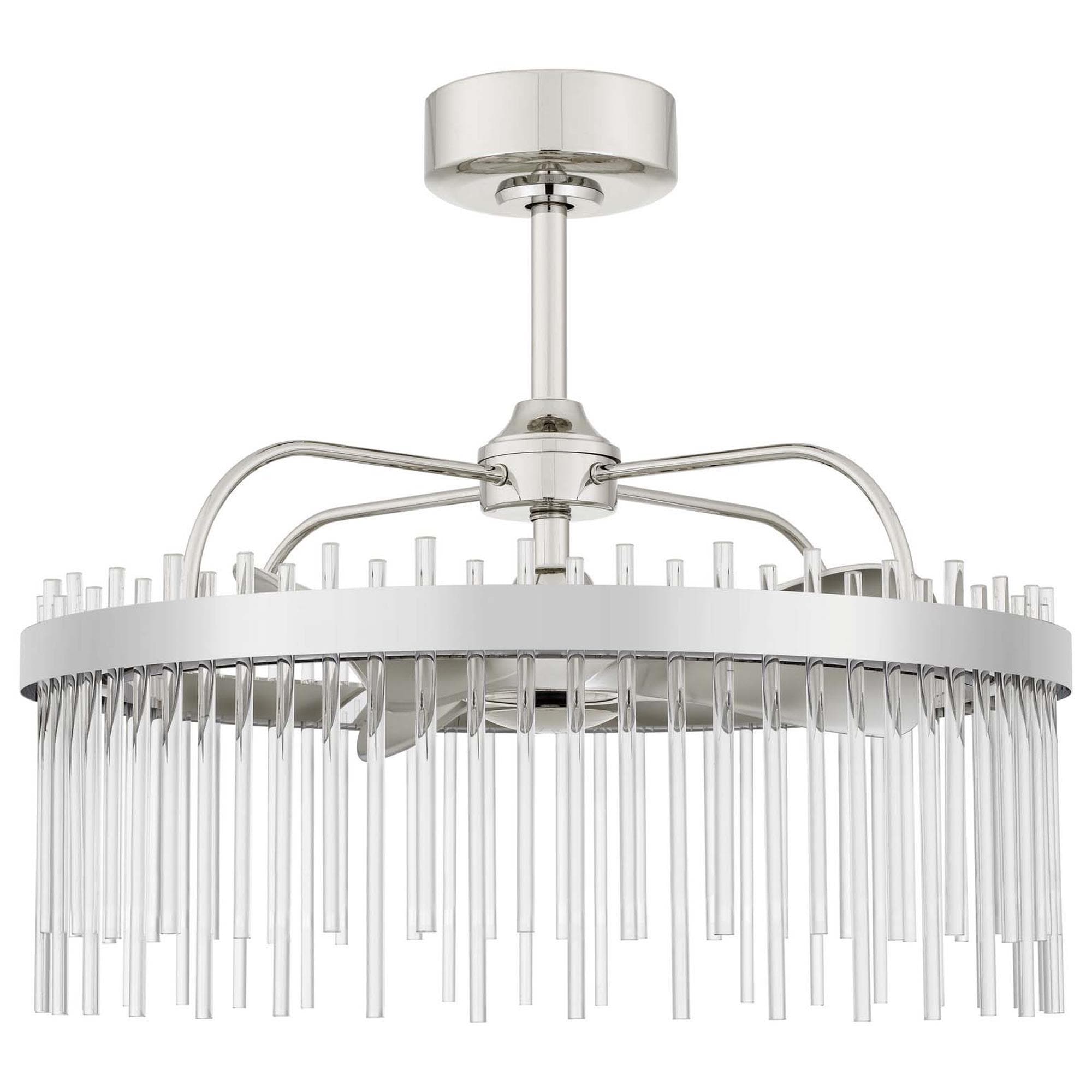 Cal Lighting Anzio Ceiling Fandelier with Light in Chrome