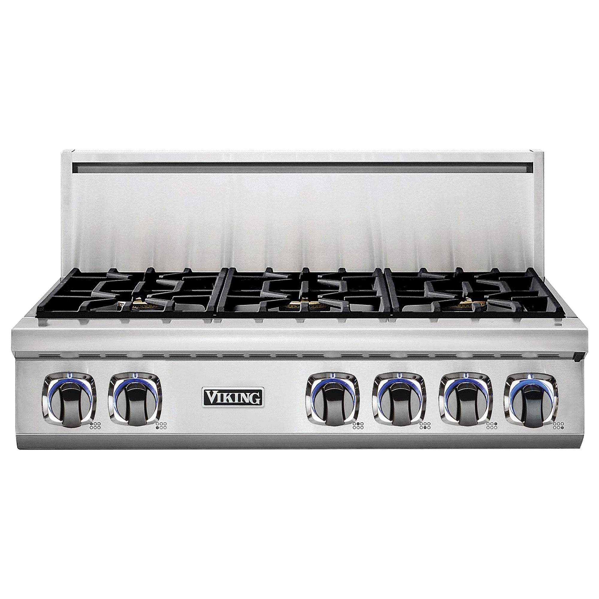 Viking Range 36" 7 Series Gas Rangetop with Liquid Propane in Stainless ...