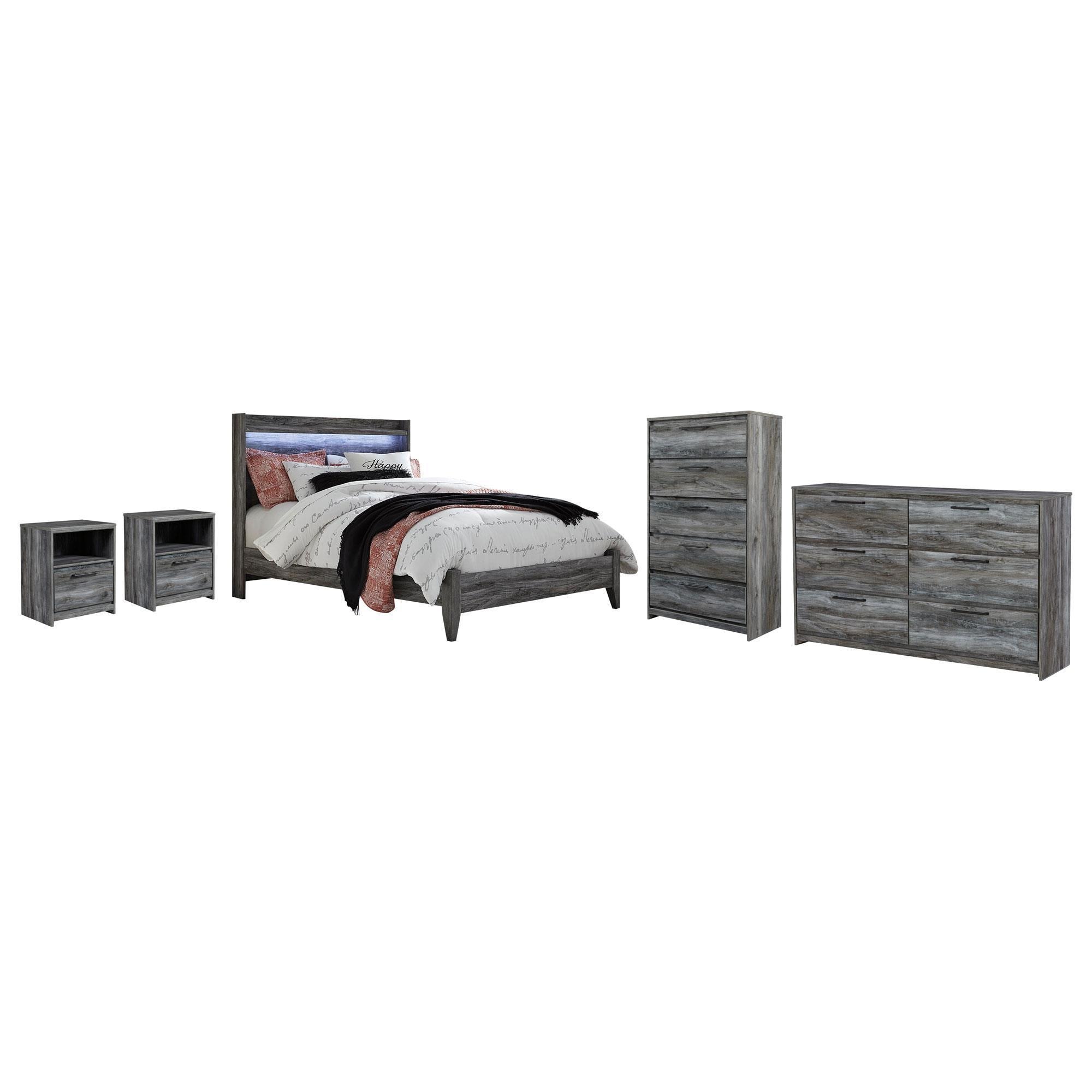Ashley Baystorm 5-Piece Queen Bedroom Set in Gray