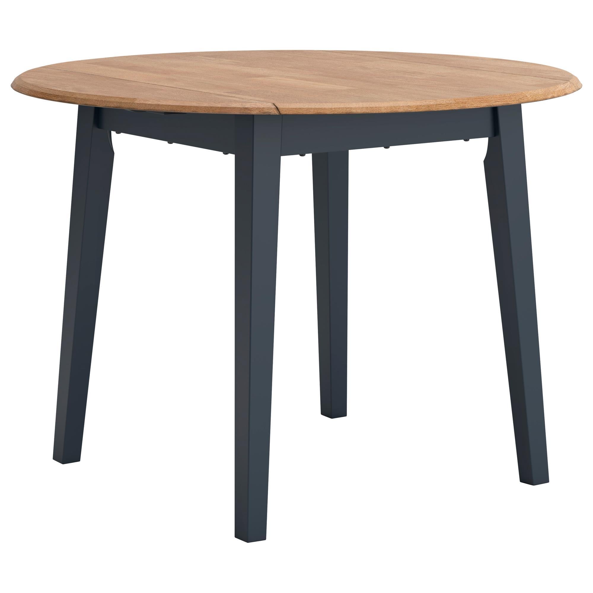 Ashley Gesthaven Dining Table in Light Natural and Dark Slate Blue ...