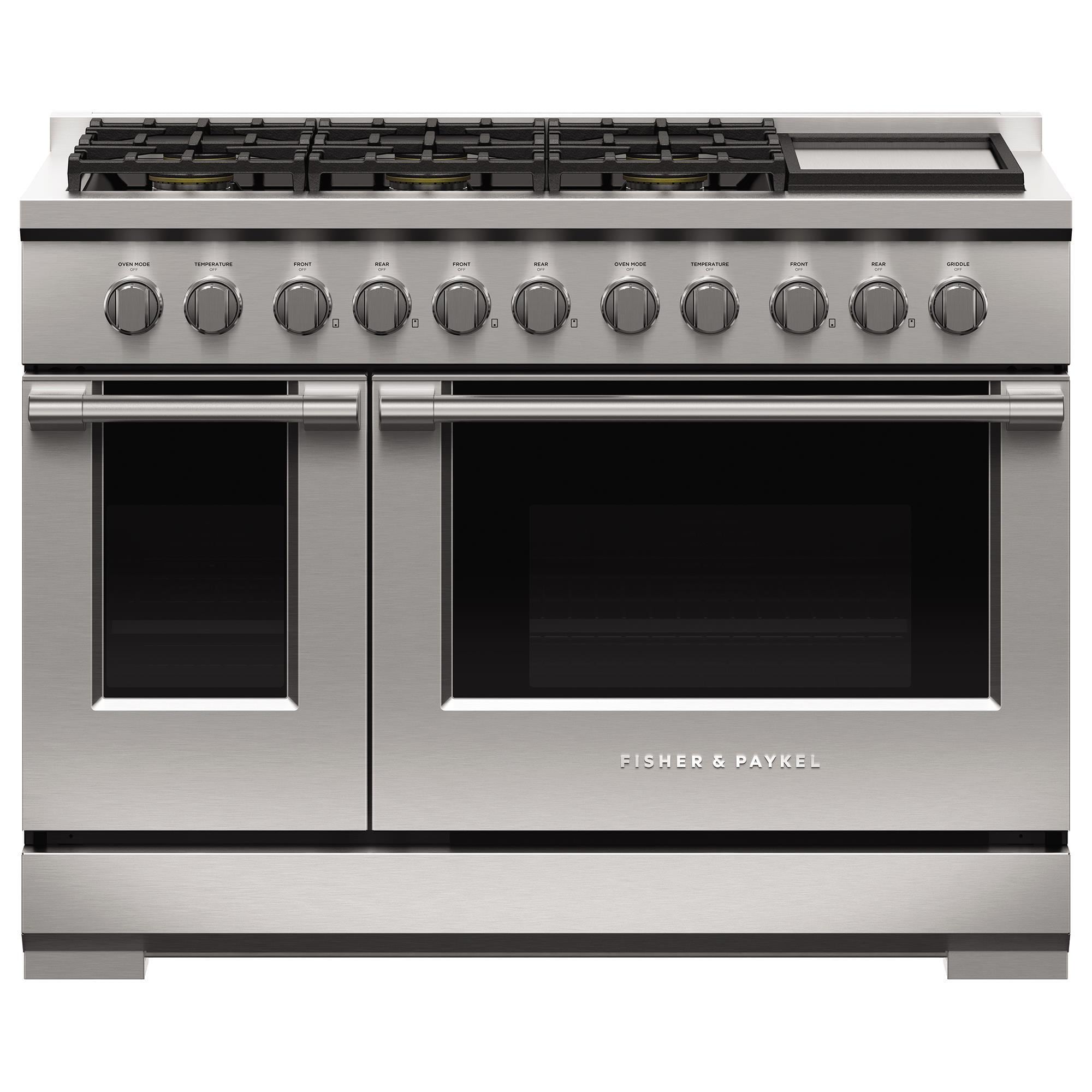 Fisher & Paykel 48" Freestanding Liquid Propan Gas Range with 6 Burners ...
