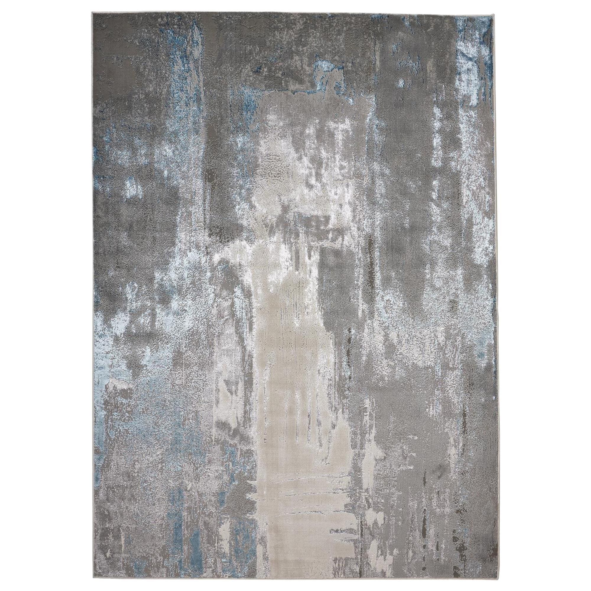 Feizy Rugs Azure 10' x 13'2" Beige and Blue Area Rug | NFM