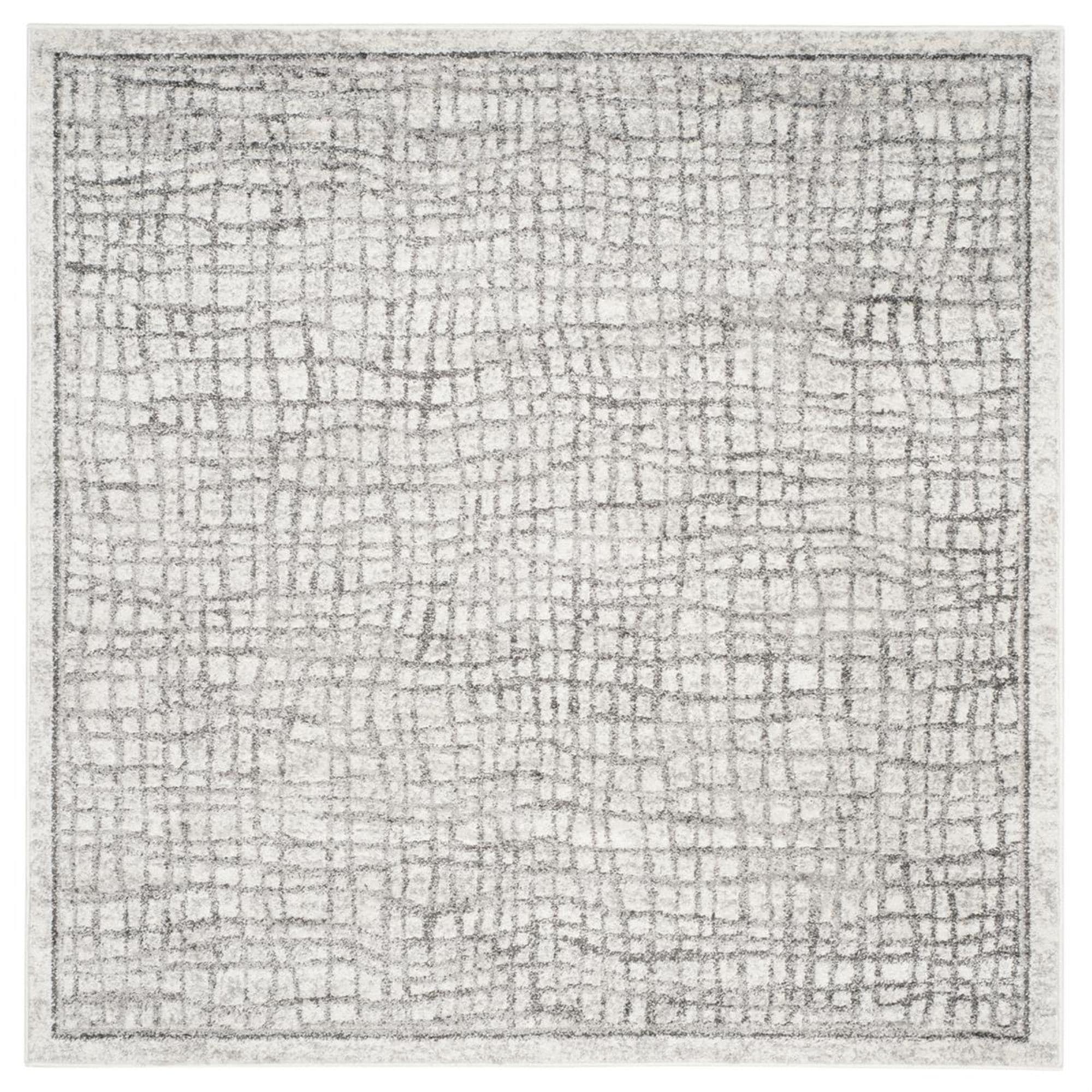 Safavieh Adirondack ADR103B-6SQ 6' x 6' Silver/Ivory Square Rug