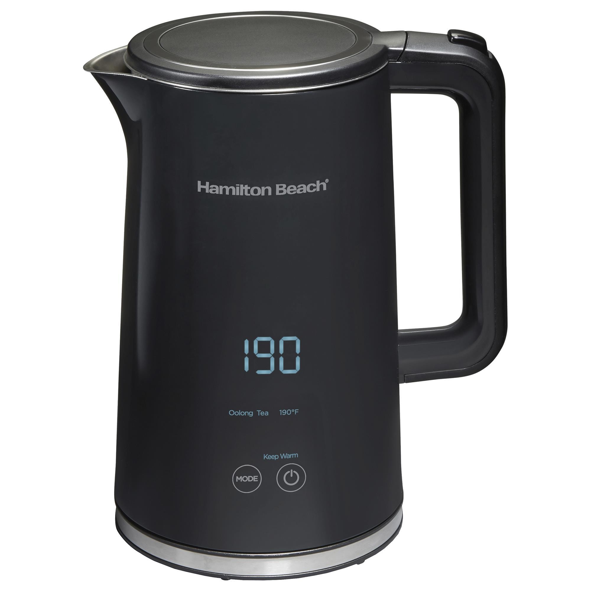 Hamilton Beach 1.7L Cool Touch Digital Kettle in Black