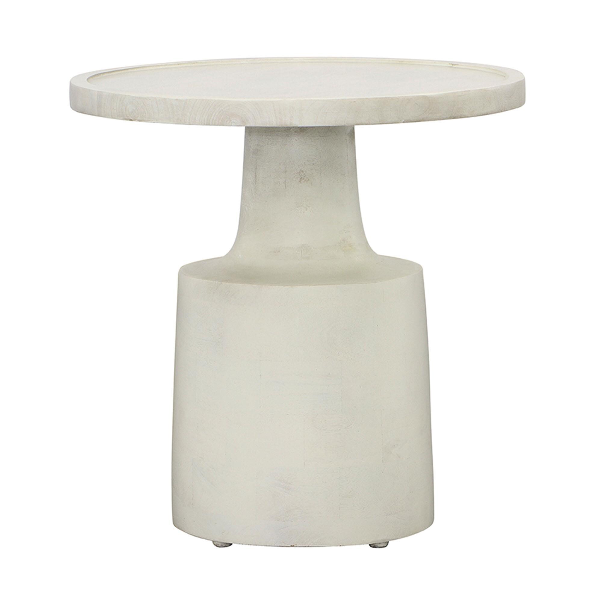 Blue Sun Designs Bea Side Table in Whitewash | NFM