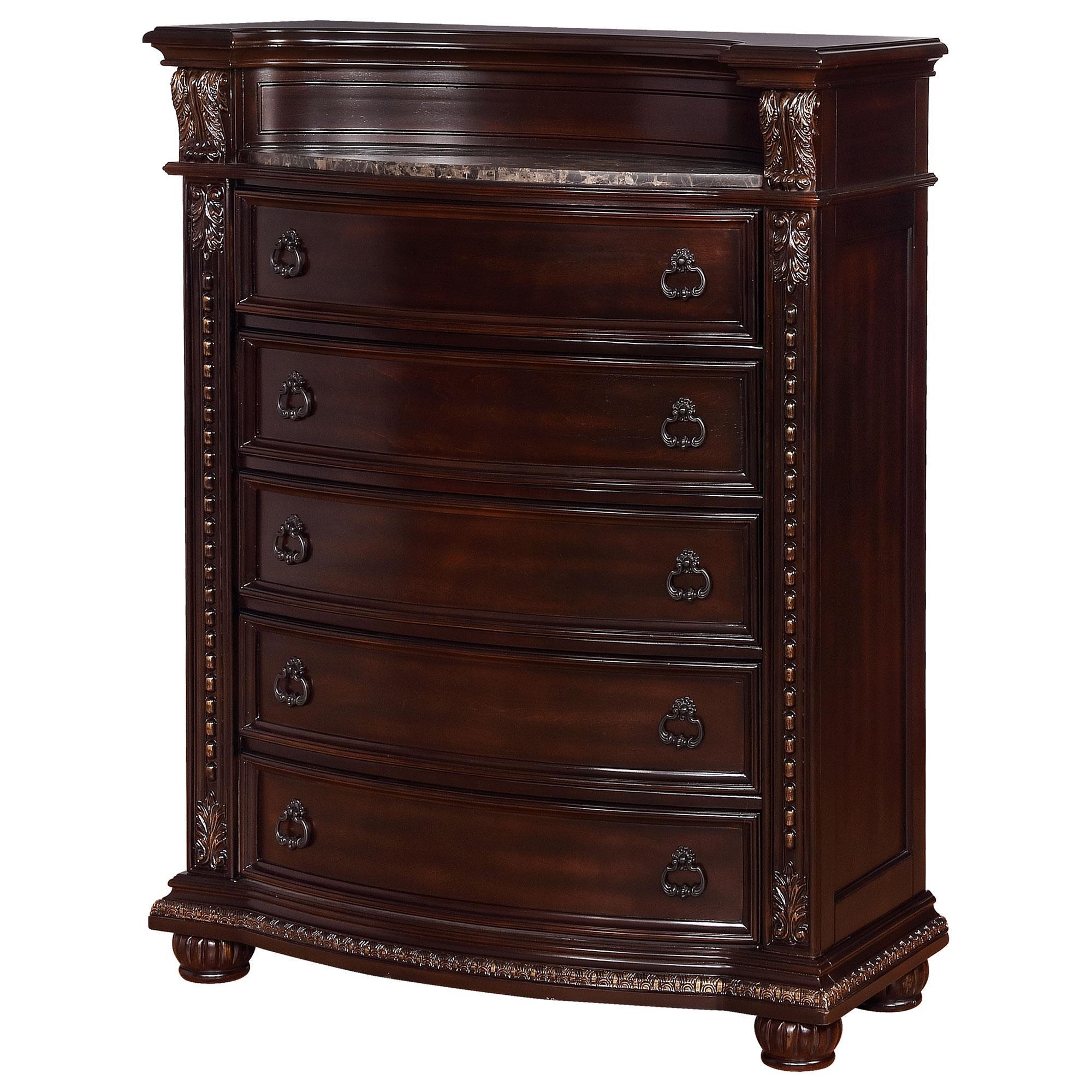 Crown Mark Stanley Chest in Rich Brown