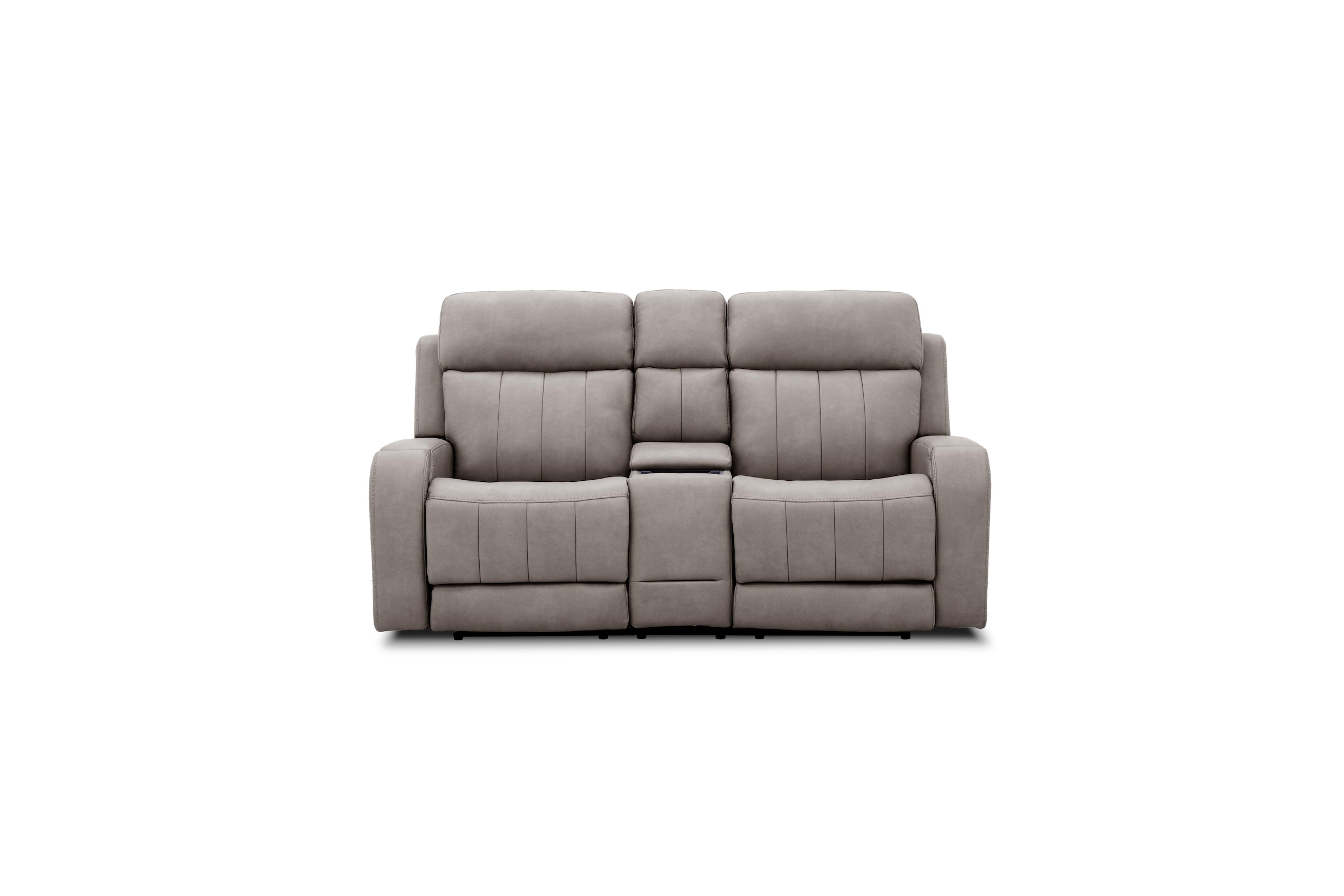MotoMotion Power Reclining Console Loveseat with Audio in Capriccio Dove
