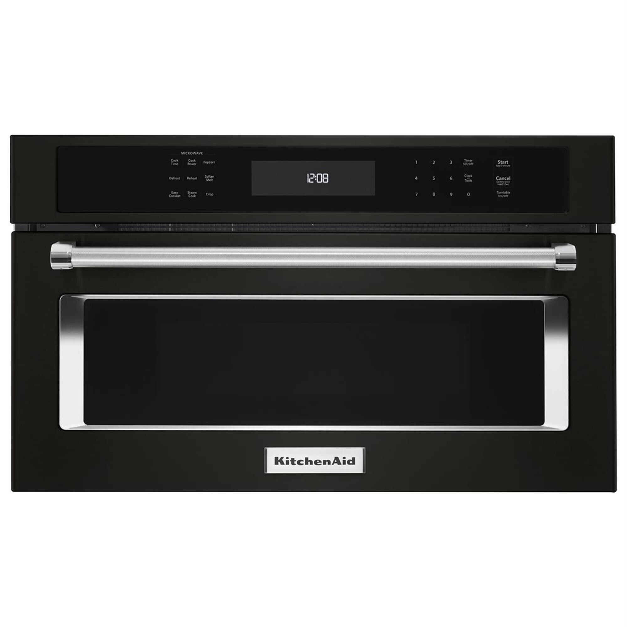KitchenAid 30" Built-In Microwave Oven with Convection Cooking in Black ...