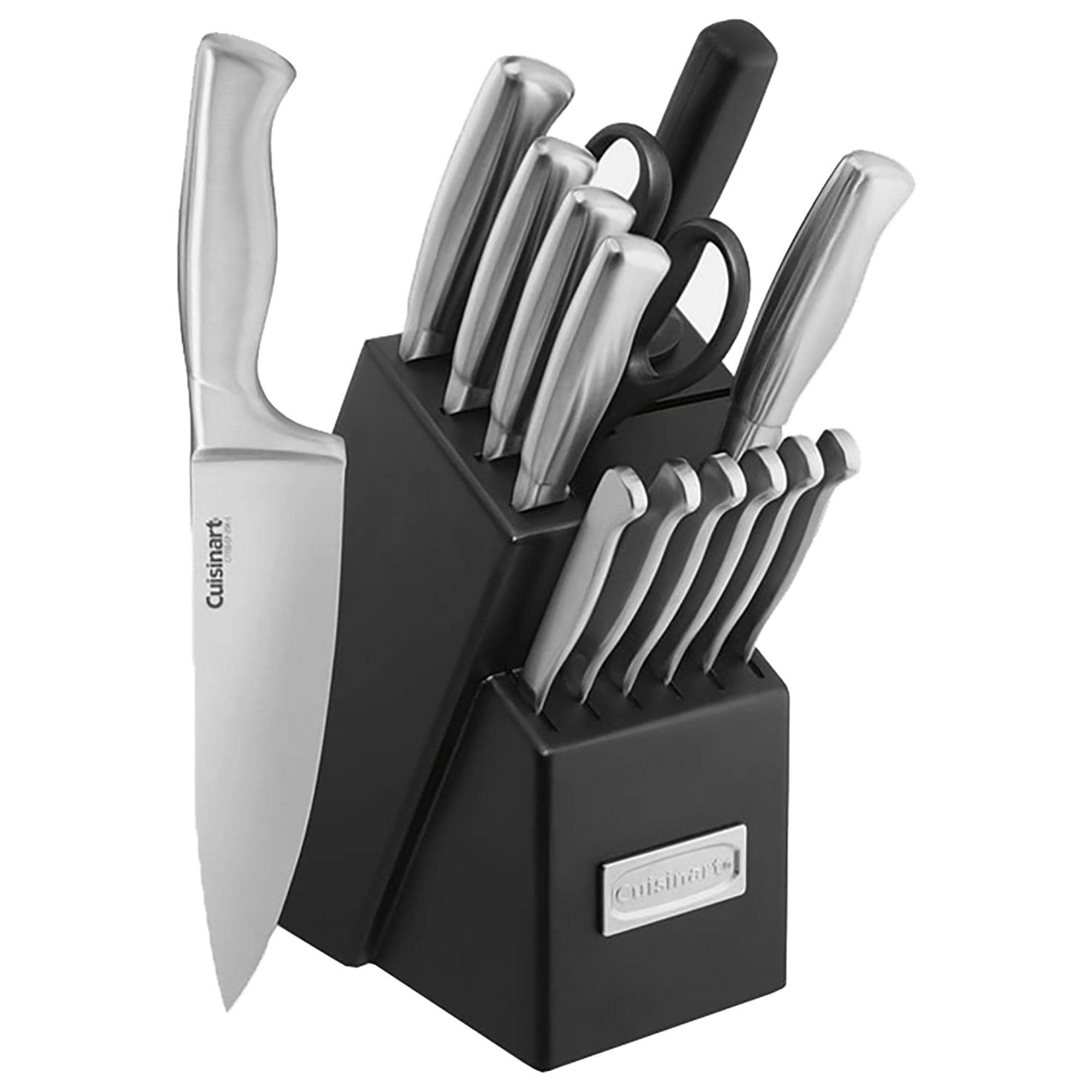 Cuisinart 15-Piece Hollow Handle Knife Block Set in Stainless Steel