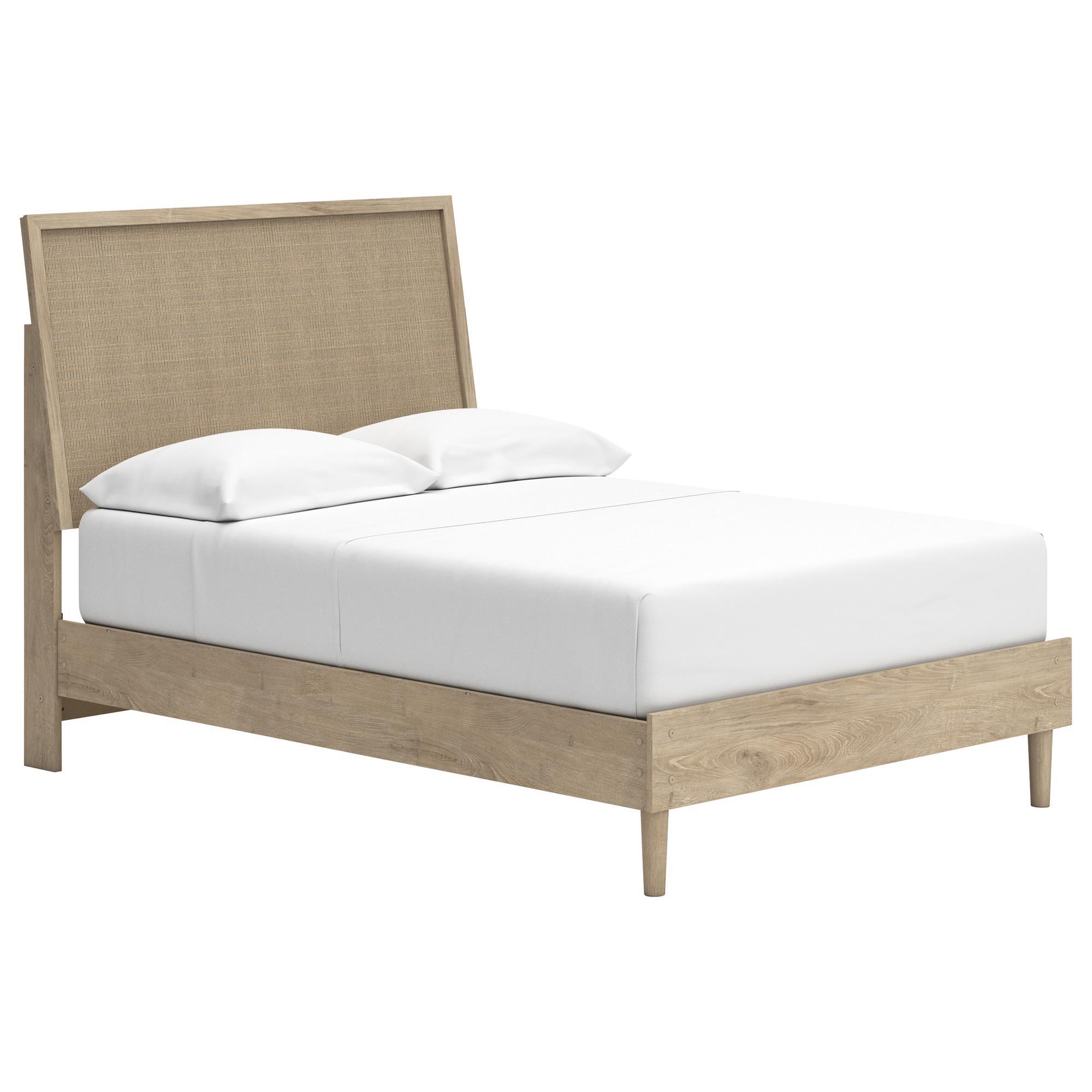 Ashley Cielden Full Platform Bed in Tan | NFM